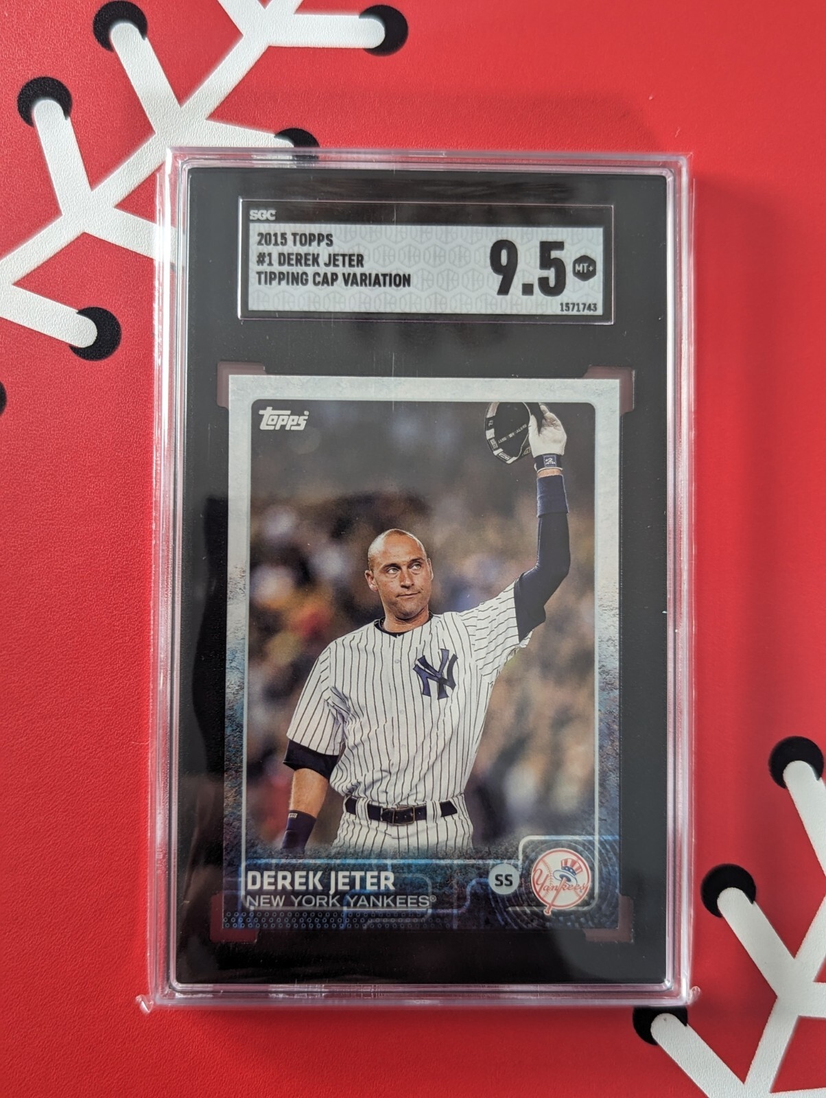 2015 Topps - Photo Variation Derek Jeter #1 Tipping Cap for sale online ...