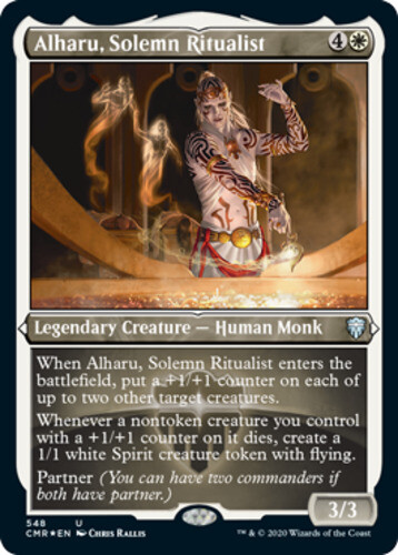 1x Alharu, Solemn Ritualist - Foil Etched NM-Mint, English - Commander ...