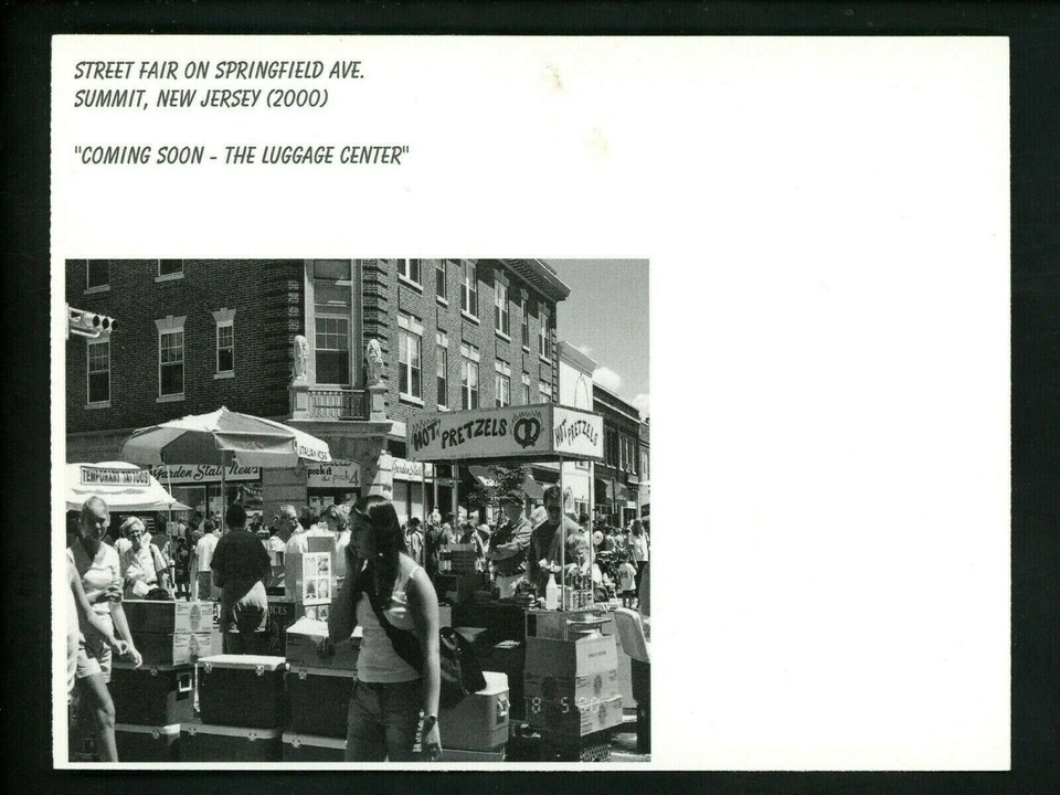 New Jersey NJ postcard Real Photo RPPC modern Summit Street Fair ...