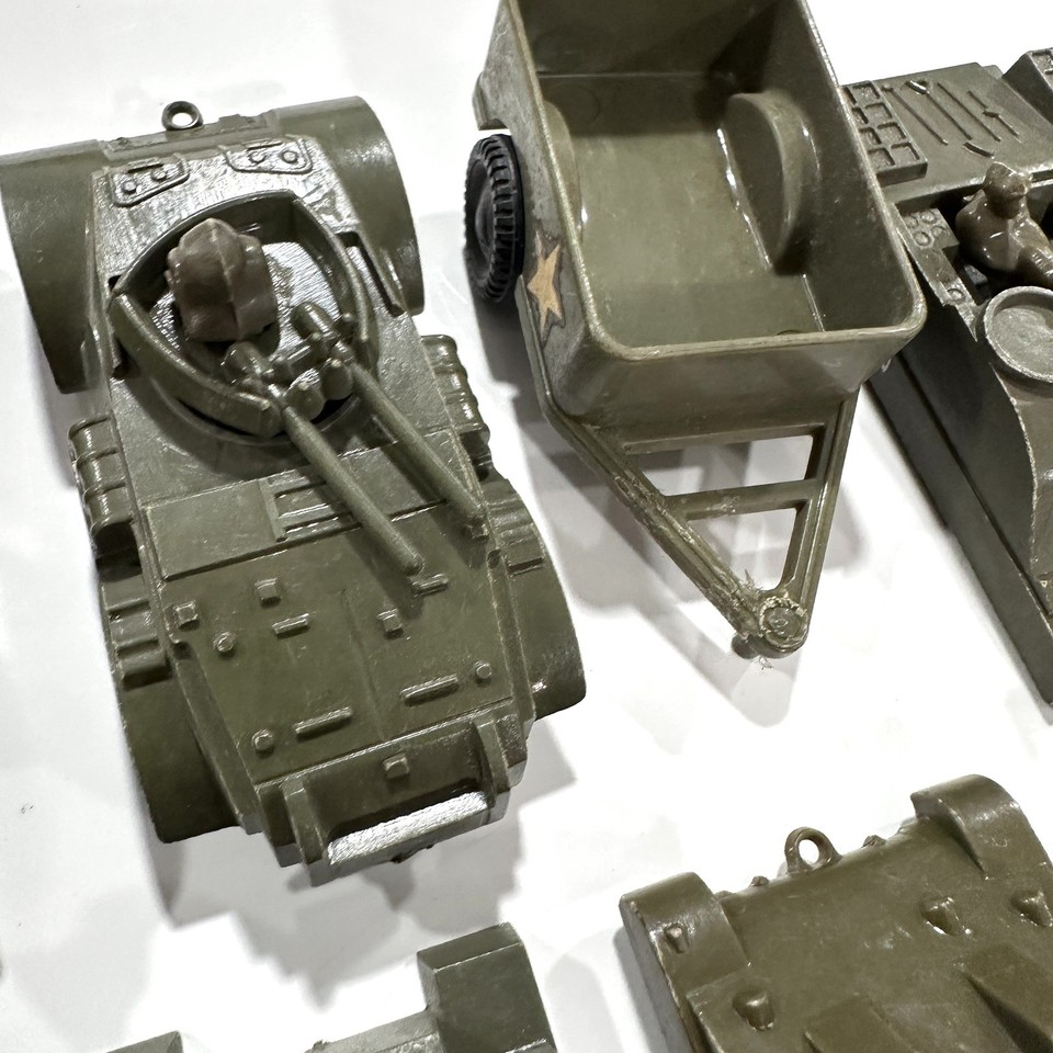 Vintage 50s GILBERT World War 2 Military Tanks Truck Armored Car ...