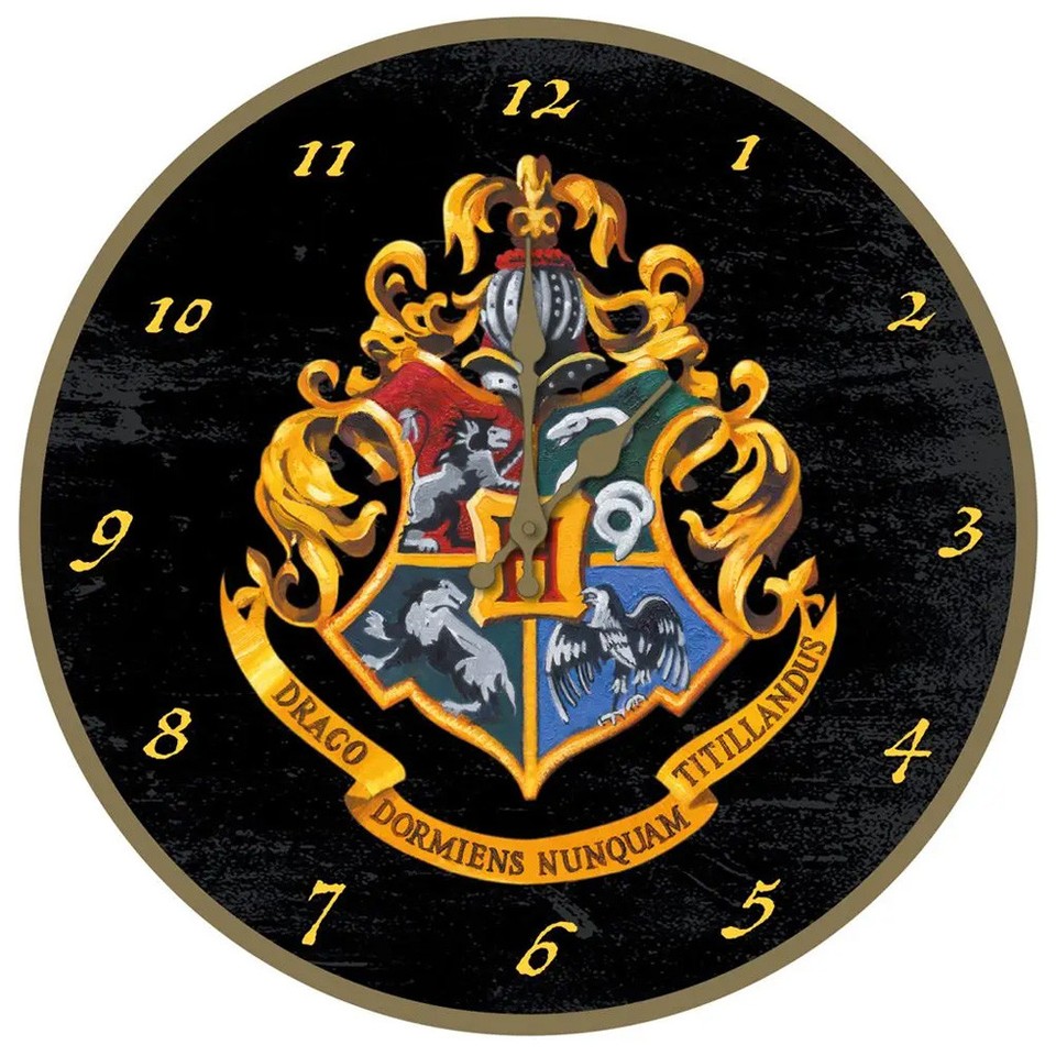 Harry Potter Hogwarts Crest Wall Clock | eBay