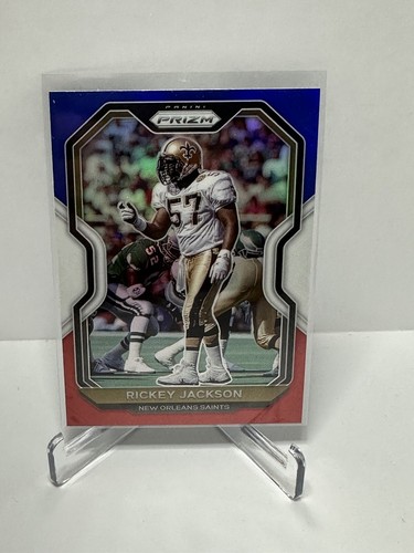 RICKEY JACKSON 2020 PRIZM RED WHITE BLUE REFRACTOR SAINTS Football Card ...