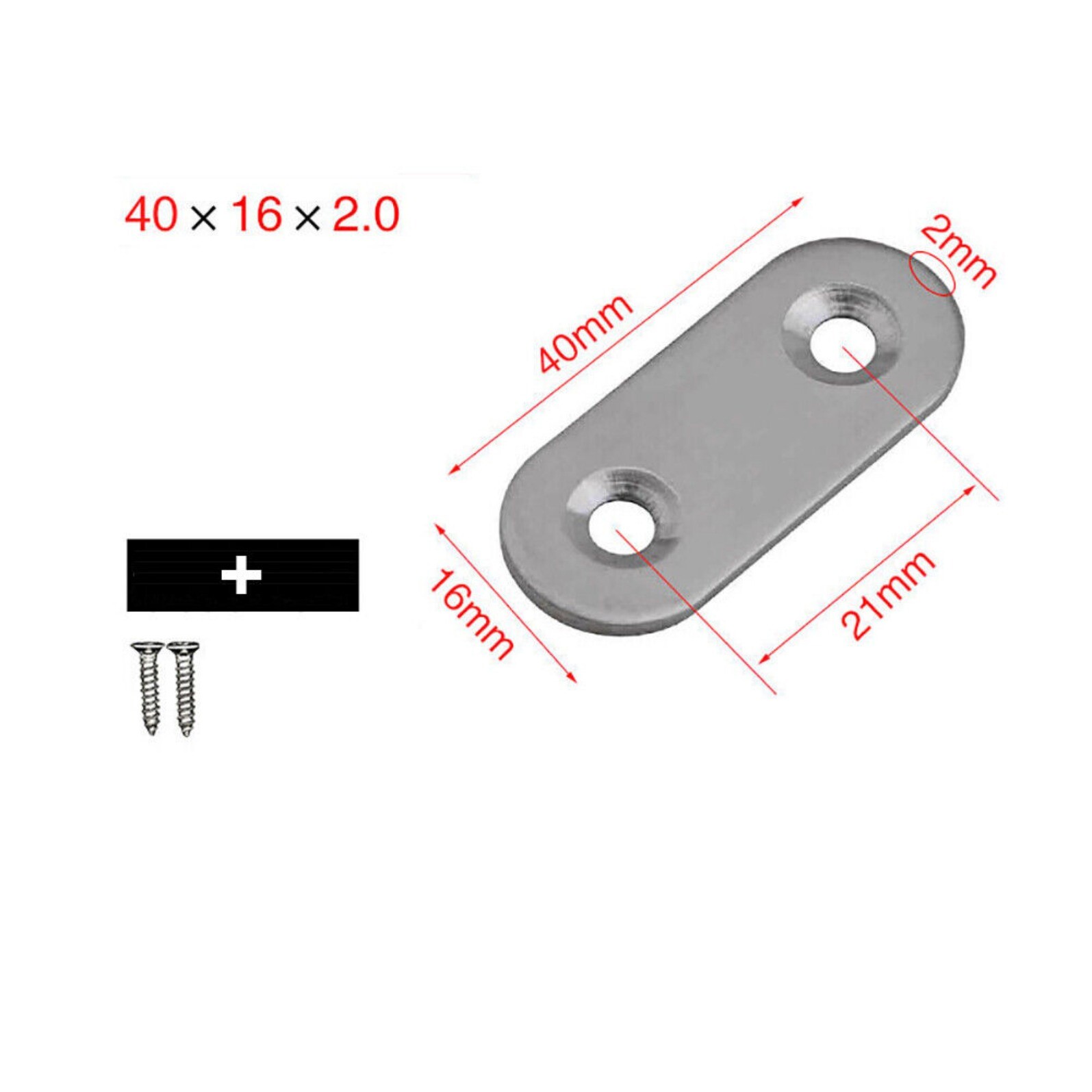 Stainless Steel Repair Plate Flat Straight Fixing Mending Corner Brace ...