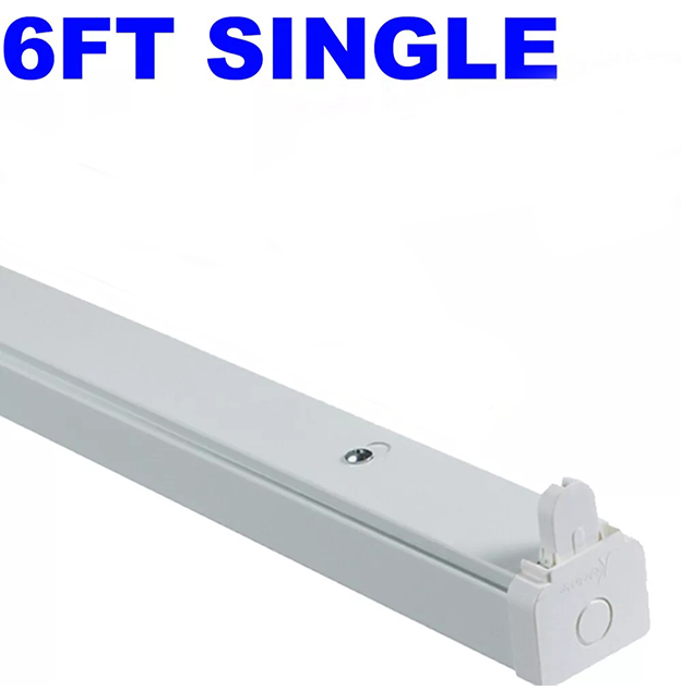 Single Twin T8 LED Batten Tube Fitting Fluorescent Double Wall Light ...