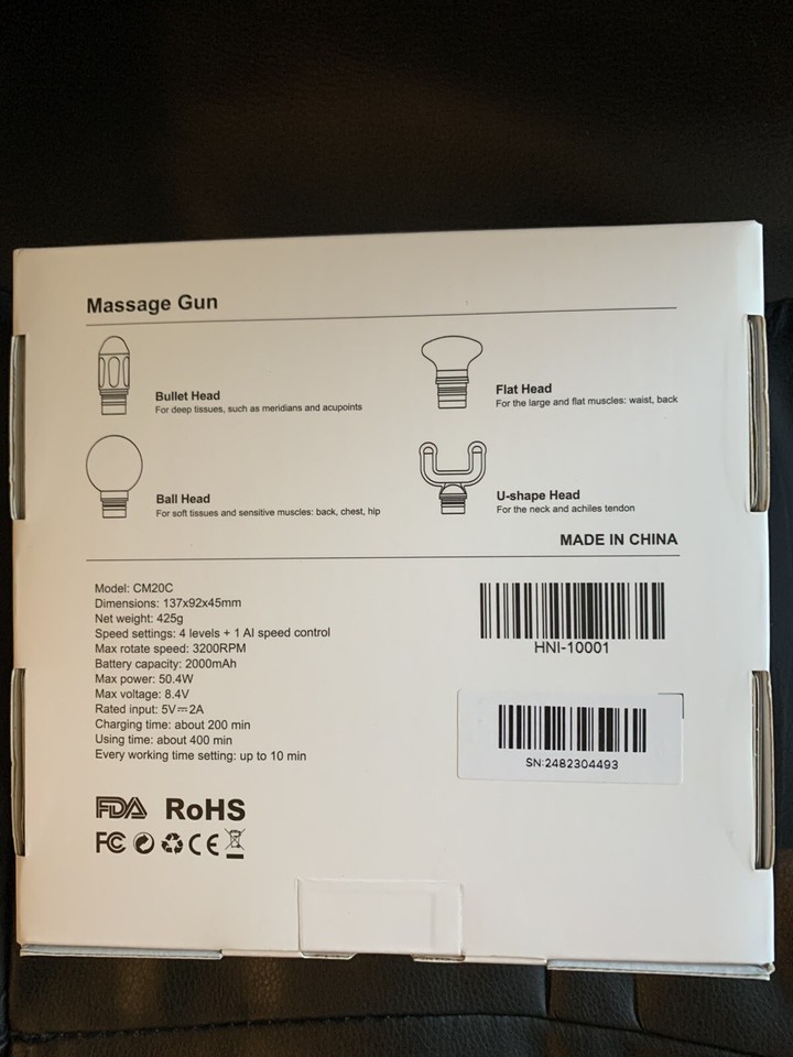 New Hinge Health Massager Gun, Model CM20C | eBay