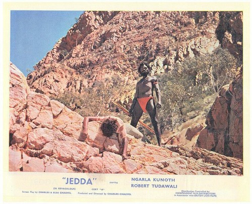 Jedda original 8x10 lobby card 1955 Robert Tudawali over Ngarla Kunoth ...