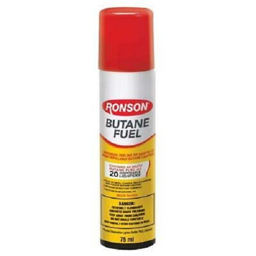 RONSON BUTANE FUEL 42 gr can 6 Pcs Original Multi-fill Ultra Butane ...