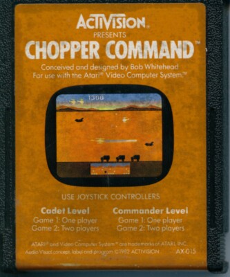 Atari 2600 7800 Chopper Command Video Game Cartridge | eBay