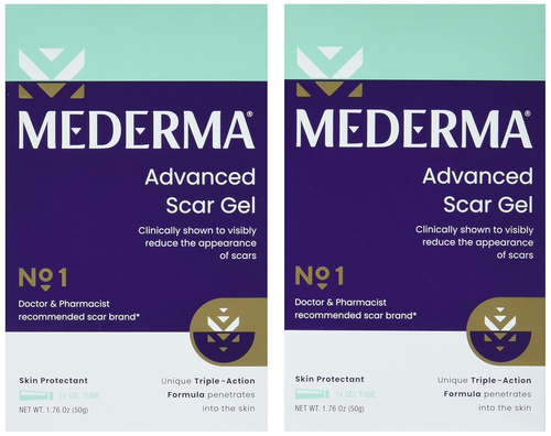 Mederma Advanced Scar Gel 1X Daily Reduces the Appearance of Old New ...