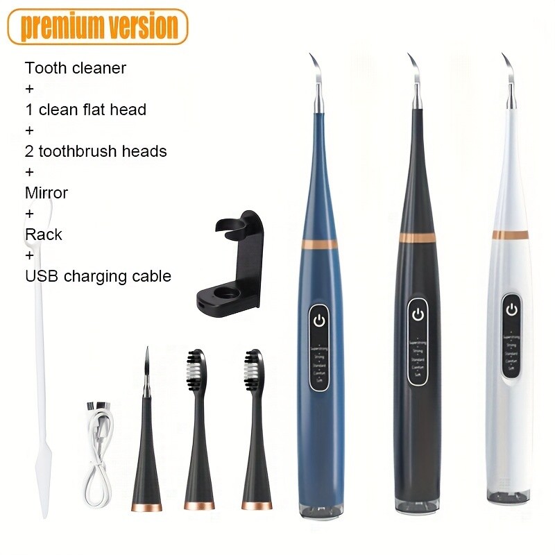 Electric Ultrasonic Tooth Cleaner Oral Teeth Stain Dental Cleaning ...