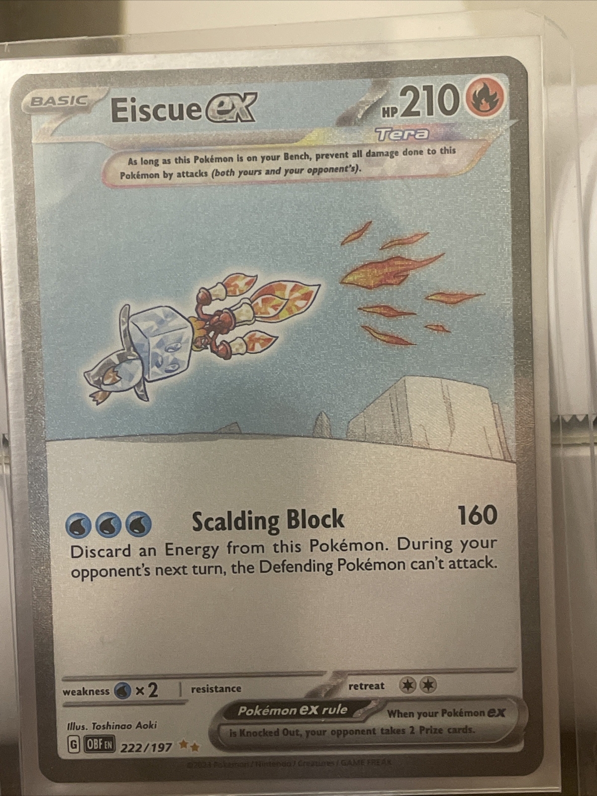 Eiscue ex - 222/197 Special Illustration Rare Obsidian Flames | eBay