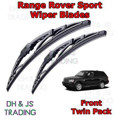 (05-12) Range Rover Sport Front Wiper Blades Windscreen 2x 22" Hook ...