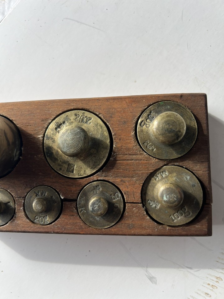 Vintage Brass Scale Weights | eBay