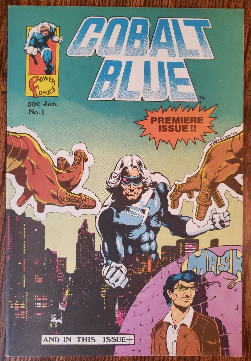 COBALT BLUE #1 ~ VF+ 1977 UNDERGROUND POWER COMICS ~ MICHAEL GUSTOVICH ...