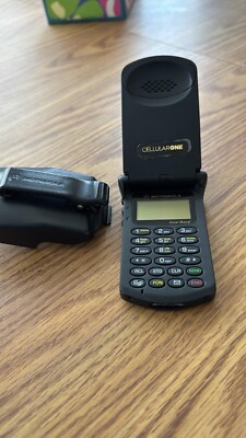 Vintage Motorola Black StarTAC Flip Phone Untested Cellular One | eBay