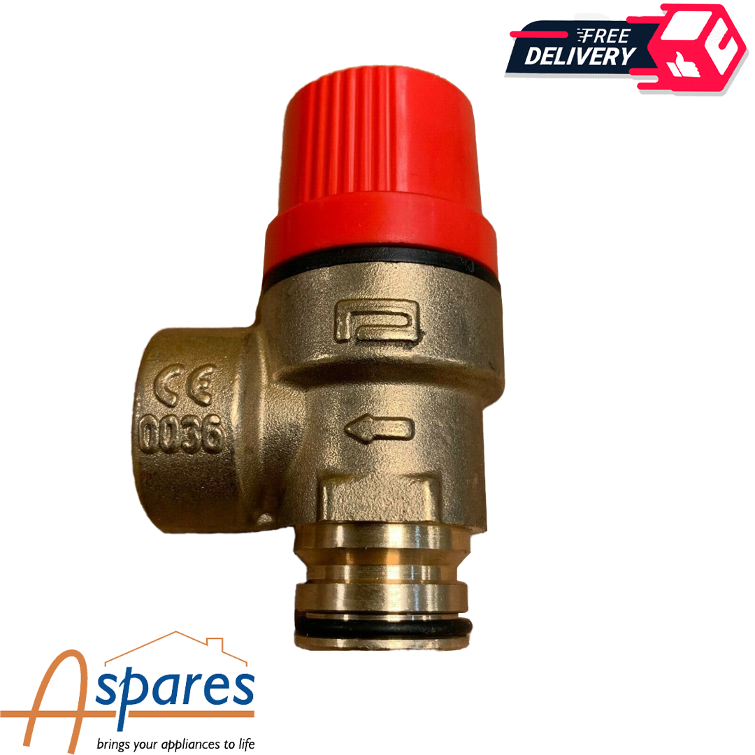 Main Combi 25 & 30 Eco & Eco Elite 3 Bar Pressure Relief Safety Valve ...