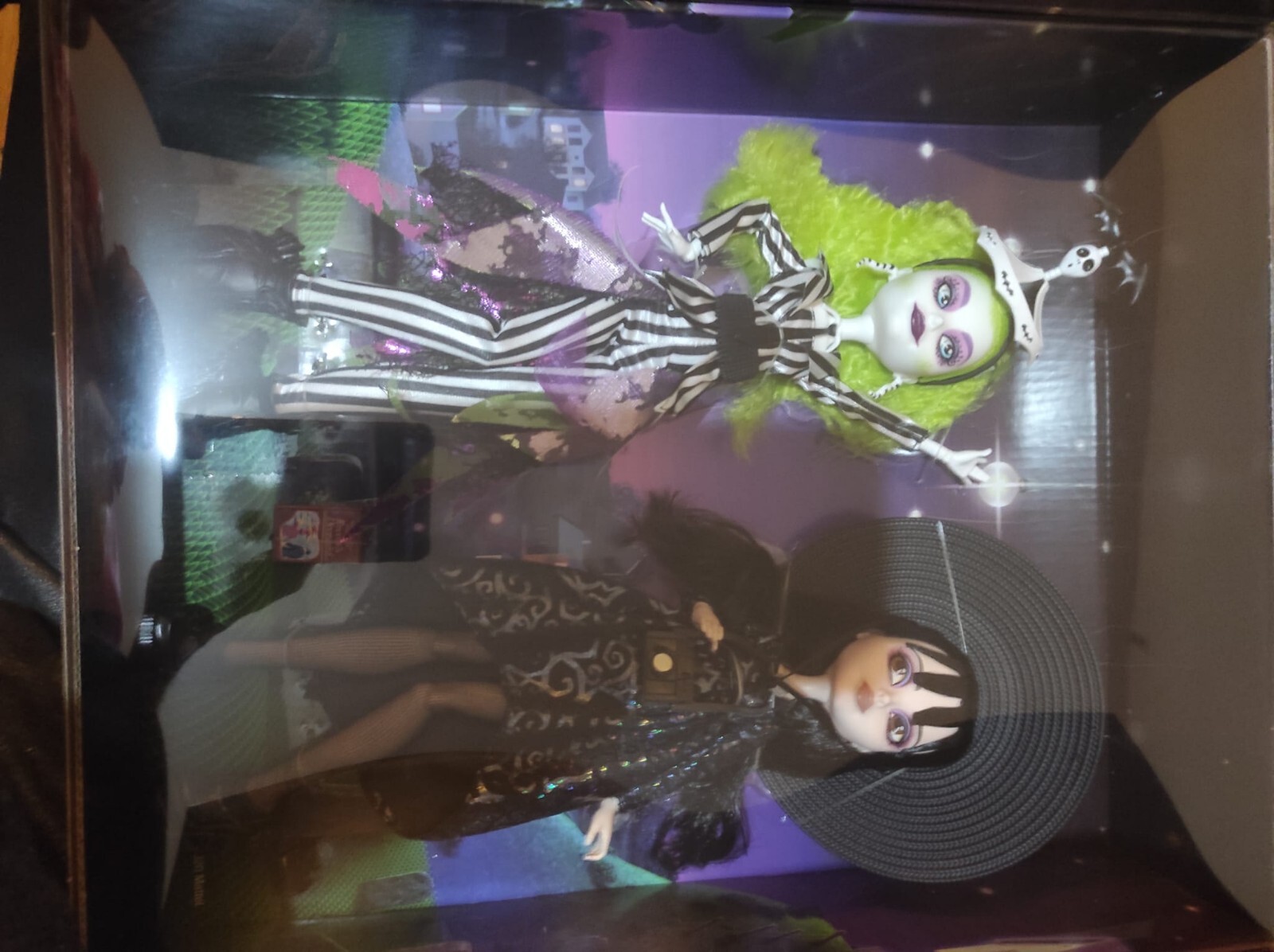 Mattel Creations Beetlejuice & Lydia Deetz Monster High Skullector Doll ...