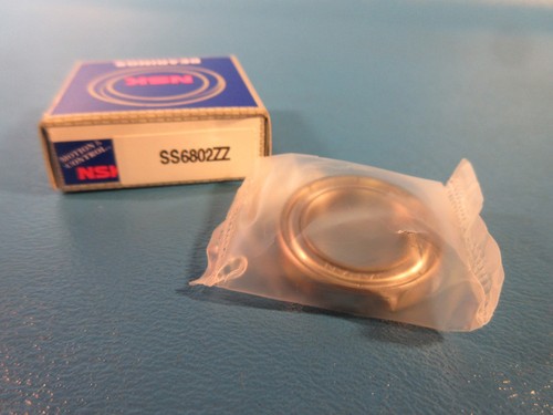 NSK SS 6802-ZZ Radial/Deep Groove Ball Bearing, Stainless | eBay