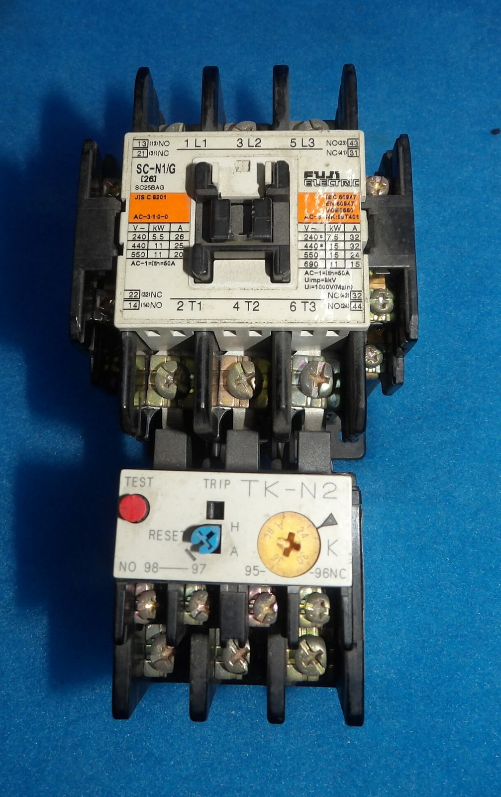 Fuji Electric SC-N1/G SC25BAG 25A Contactor w/ Overload Relay + 1 Year ...