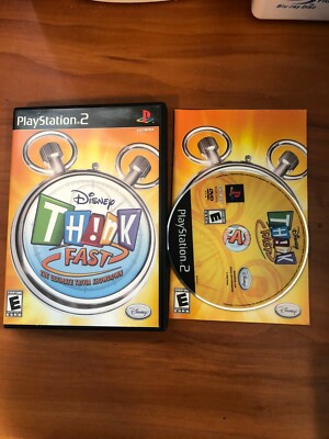 Disney Think Fast (Playstation 2) PS2 -w/Manual- FAST SHIPPING | eBay