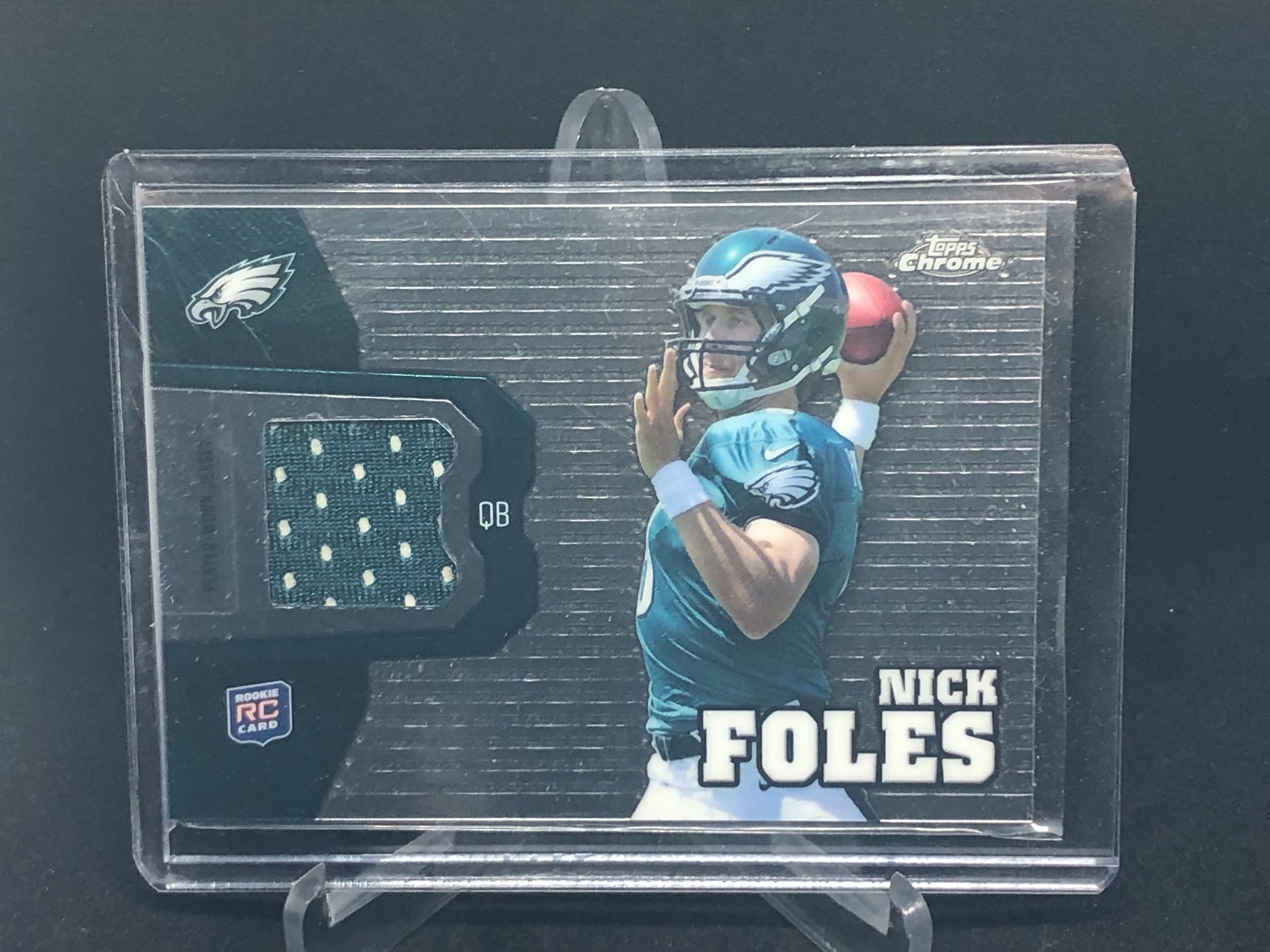 NICK FOLES 2012 TOPPS CHROME ROOKIE JERSEY RELIC RC | eBay