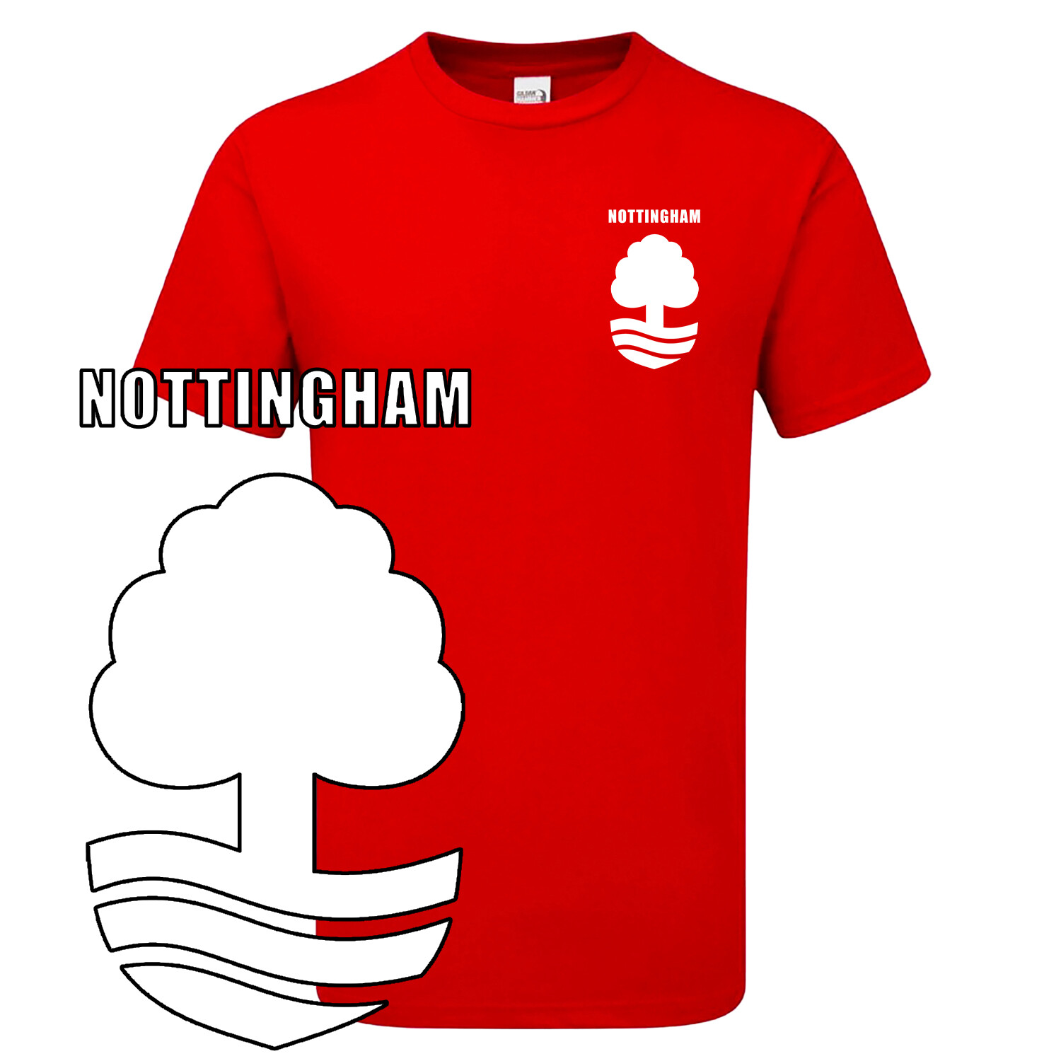 Childrens Nottingham Pocket Crest Tshirt Fanmade Merchandise KIDS | eBay