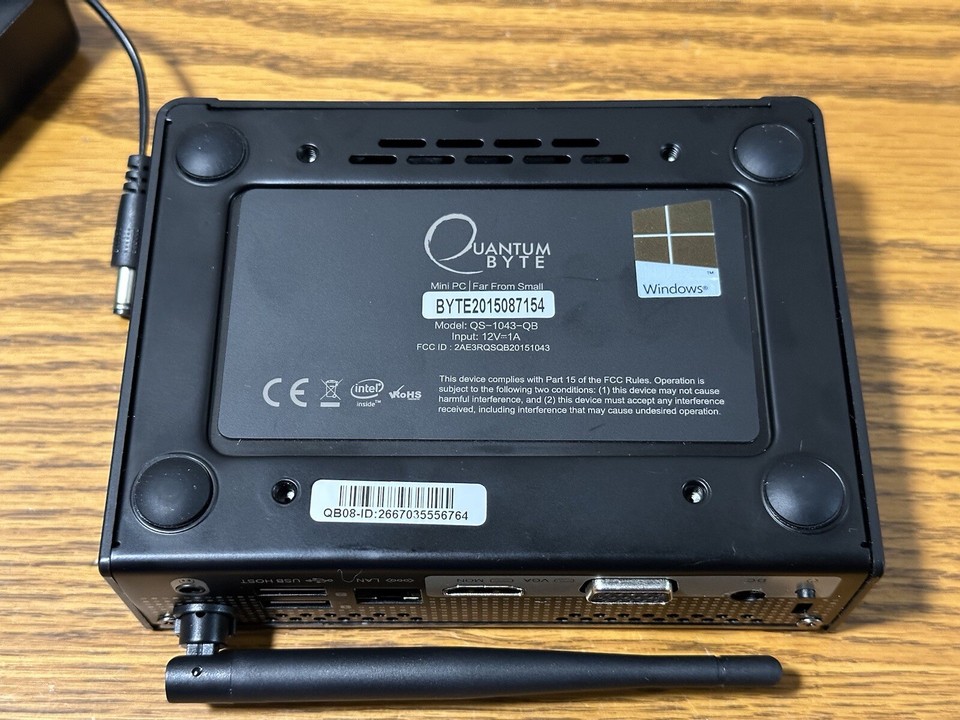 Quantum Byte Mini Desktop Intel Atom QS-1043-QB Mini PC | eBay