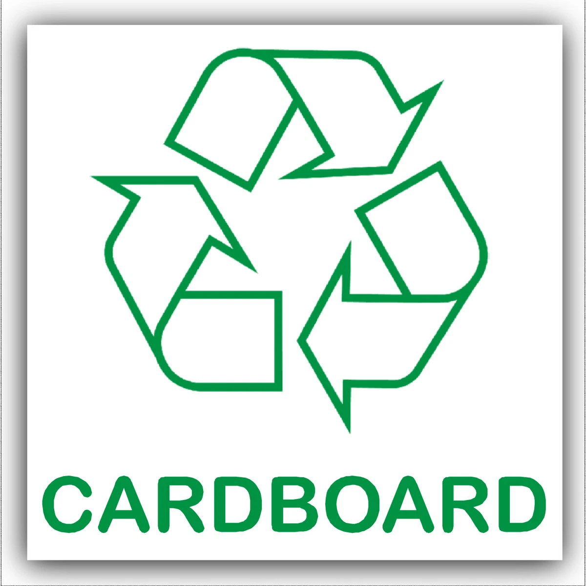 Cardboard Recycling Signs