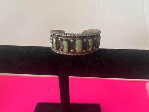 Navajo Orville Jack Green Turquoise Sterling Cuff ~49Gr | eBay