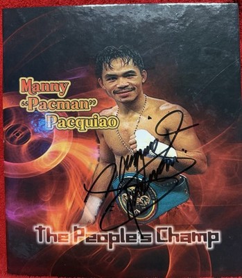 Manny "Pacman" Pacquiao - The People's Champ Signed Postage Scrap Book ...