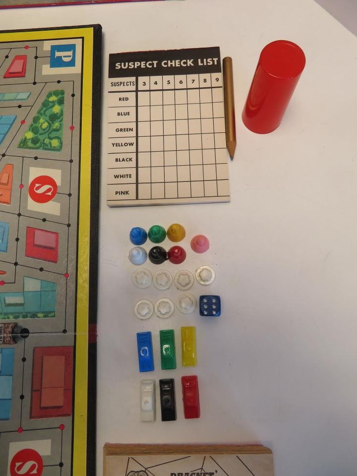 Vintage 1967 DRAGNET Board Game by Transogram 100% Complete | eBay
