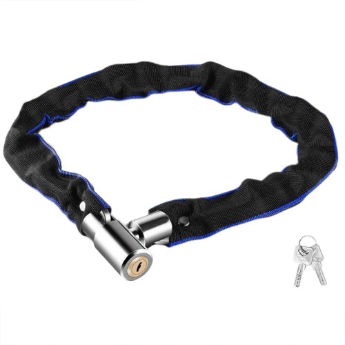 Portable Road Bike Safety Chain Lock With 2 Key High Security Bike ...