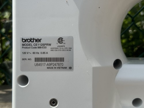 Brother CE1125PRW Computerized 100-Stitch Sewing Machine for sale ...