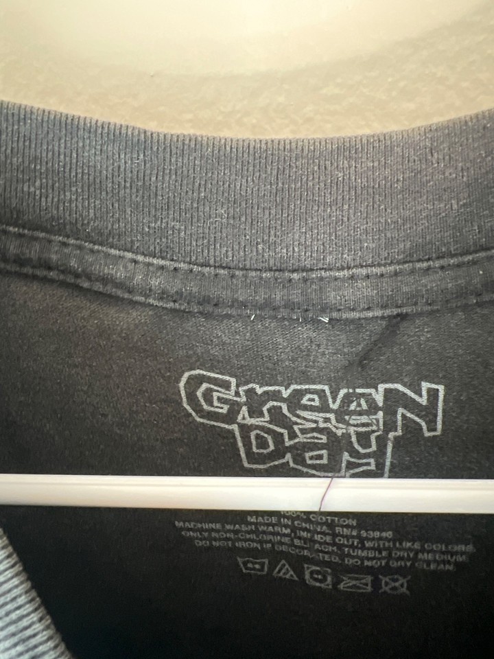 Green Day Band Shirt Medium Grey Good Condition | eBay
