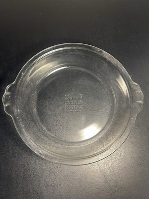 VTG Pyrex #207 Pie Plate - Clear Glass 8" w/Scalloped Handles | eBay