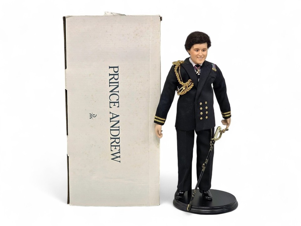 Danbury Mint Prince Andrew Porcelain Doll 19" Royal Wedding Original ...