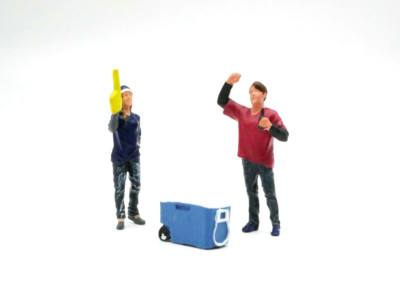 WATER COOLER GO TEAM HAPPY COUPLE SET METAL RARE 1:64 SCALE DIECAST ...