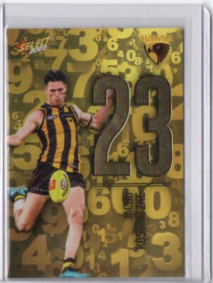 2023 AFL SELECT FOOTY STARS - NUMBERS - JACOB KOSCHITZKE HAWTHORN HAWKS ...
