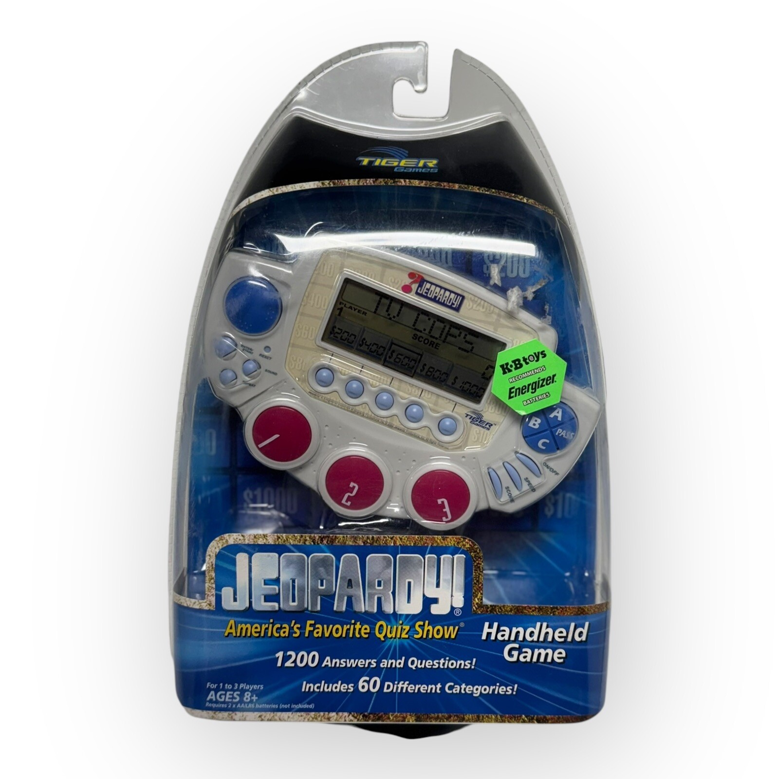 2002 Tiger Games Hasbro Jeopardy! Electronic Hand-Held LCD Game Brand ...