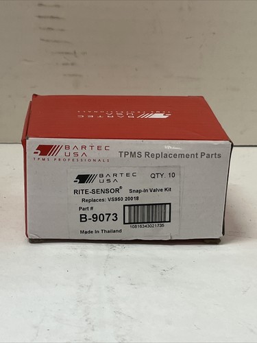 Bartec B-9073 PACK OF 10 Snap-in Valve Stem Service Kit - Schrader Snap ...