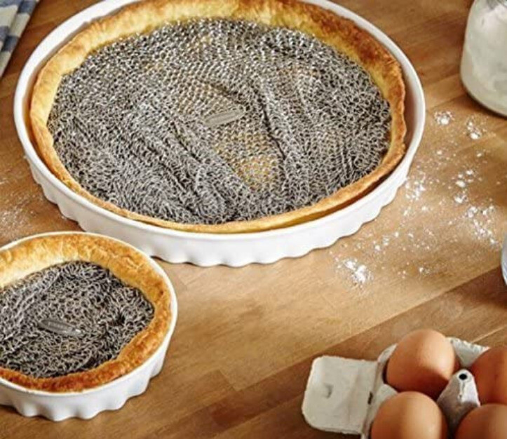 Stainless Steel Chainmail Baking Cover Kitchen Cookware for Skillet ...