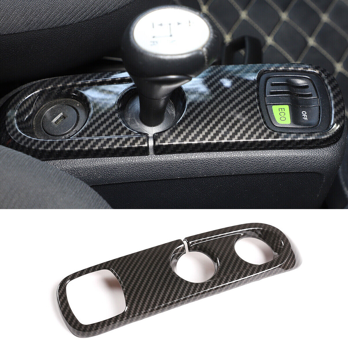 Passend für Smart Fortwo 451 2010-2015,Carbon Optik Innenraum Cockpit ...