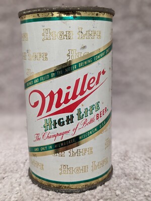 FLAT TOP Vintage Beer Cans Miller High Life Beer Can 12 oz | eBay