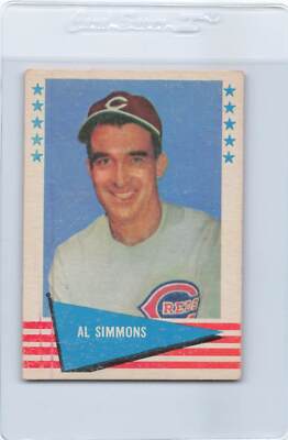 1961 Fleer #77 Al Simmons Reds EX *1135 | eBay