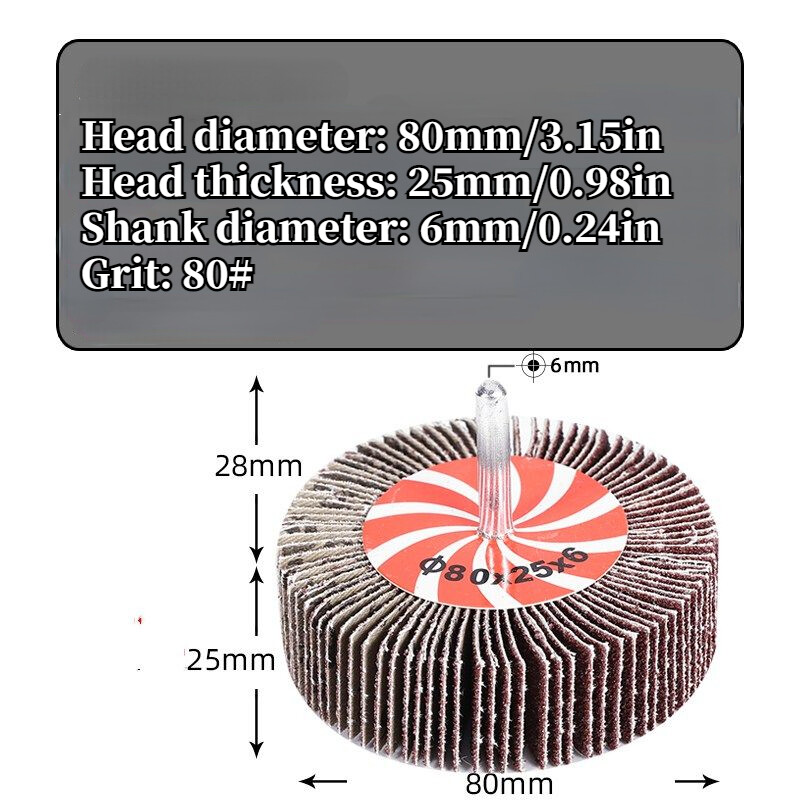 5Pcs Abrasive Flap Wheel Deburring Flap Sanding Sandpaper Polishing ...