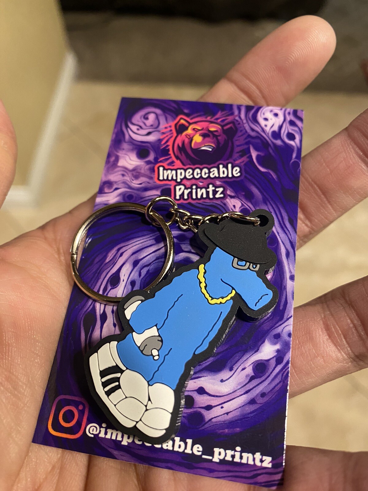 BLUE Quasimoto - Madlib - MF DOOM - Hip Hop - Rubber Keychain | eBay