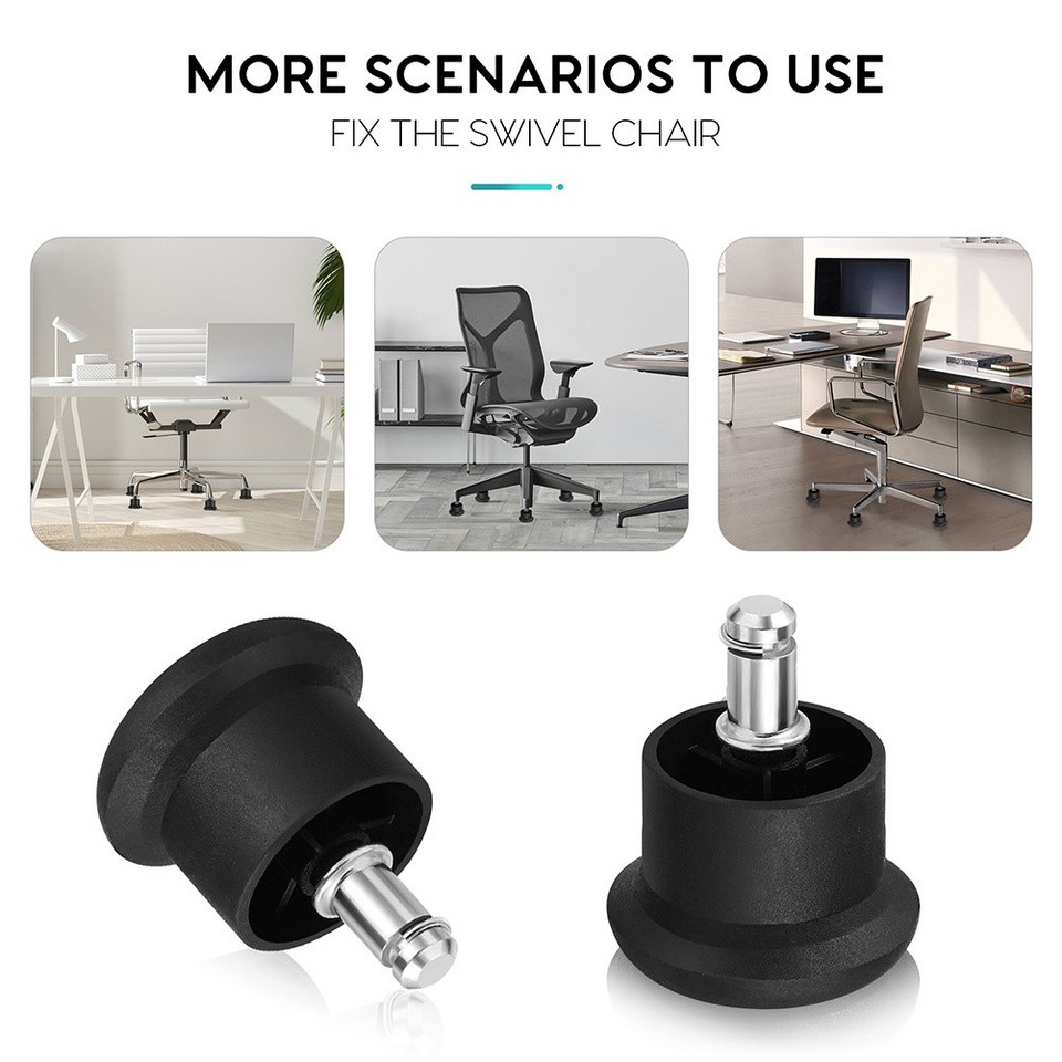 8pcs Office Chair Replacement Feet Fixing Pads Practical Chair Feet ...