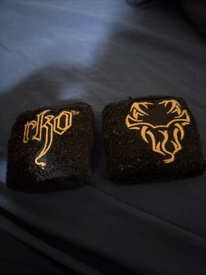 WWE RANDY ORTON YELLOW/BLACK WRISTBANDS SET OF 2 USED 🔥🔥🔥 | eBay