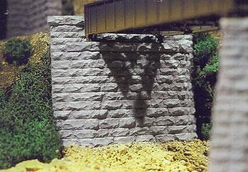 Chooch Single Track Cut Stone Tapered Abutment - HO Scale Model ...