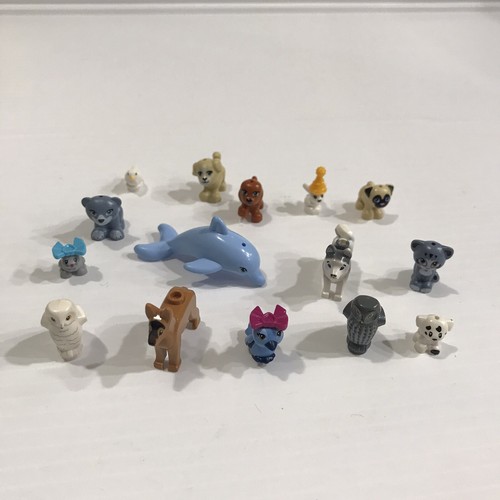 LEGO FRIENDS PET LOT of 15 ANIMALS..Dolphin Dog Bunny Bird Cat | eBay